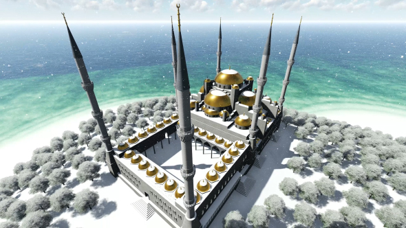 Top View of the Blue Mosque, Motion Graphics | VideoHive