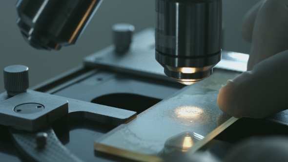Shot of Microscope, Stock Footage | VideoHive