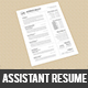 Assistant Resume, Print Templates | GraphicRiver