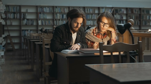 Evening in the Library, Stock Footage | VideoHive