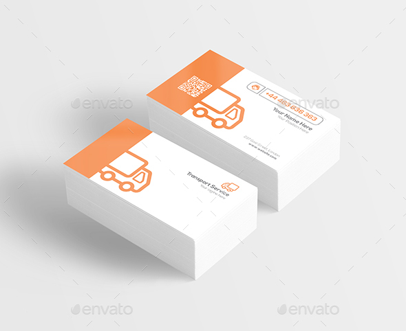 Transport Service Business Card, Print Templates | GraphicRiver