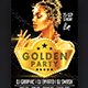 Golden Party Flyer, Print Templates | GraphicRiver