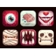 Scary App Icons on Black Background., Vectors | GraphicRiver