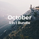 October Bundle - 3 in1 Creative Google Slide Template, Presentation ...
