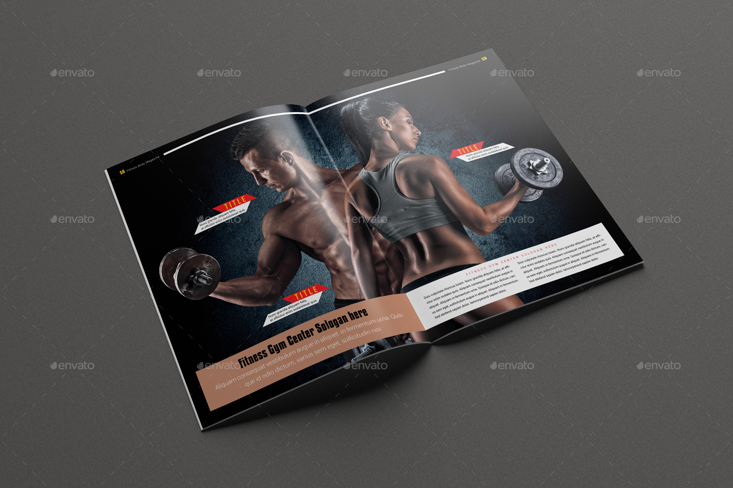 Fitness Body Magazine, Print Templates | GraphicRiver