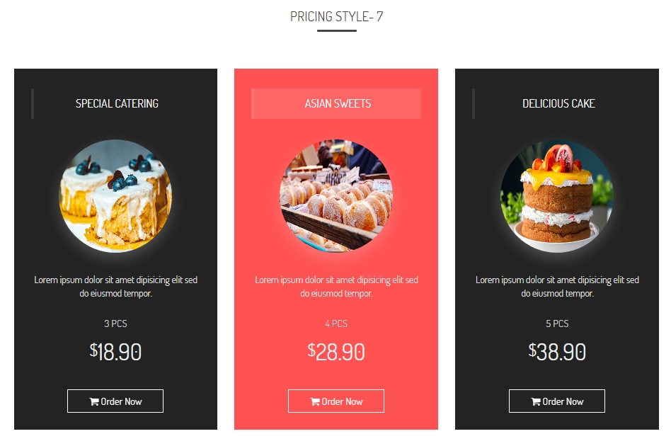 Foodplan - Responsive Pricing Tables Framework by thecodude | CodeCanyon