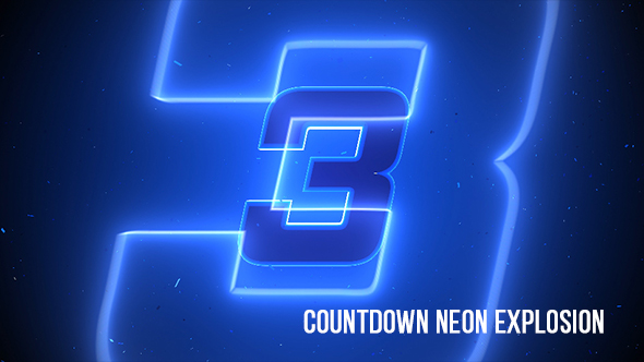 Countdown Neon Explosion, Motion Graphics | VideoHive