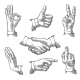 Male Hand Signs, Vectors | GraphicRiver