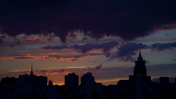 Beautiful Sunset To Night, Stock Footage | VideoHive
