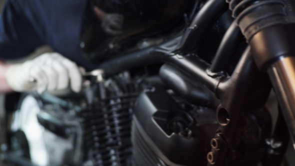 Assembly of the Motorcycle, Stock Footage | VideoHive