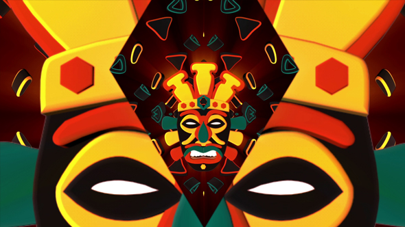 African Mask 03, Motion Graphics | VideoHive