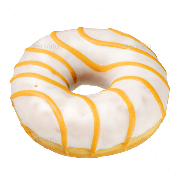 Yellow donut isolated Stock Photo by Ha4ipuri | PhotoDune