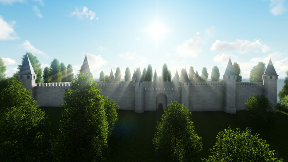 Aerial View on Old Castle, Motion Graphics | VideoHive