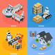 Automatic Logistics Concept Icons Set, Vectors | GraphicRiver