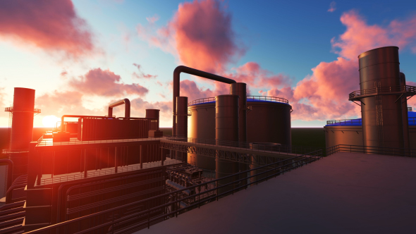 Oil Refinery Factory, Motion Graphics | VideoHive