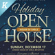 Holiday Open House Flyer Templates, Print Templates | GraphicRiver