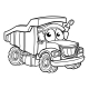 Cartoon Character Dump Truck, Vectors | GraphicRiver
