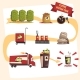 Coffee Production in Process Infographic, Vectors | GraphicRiver