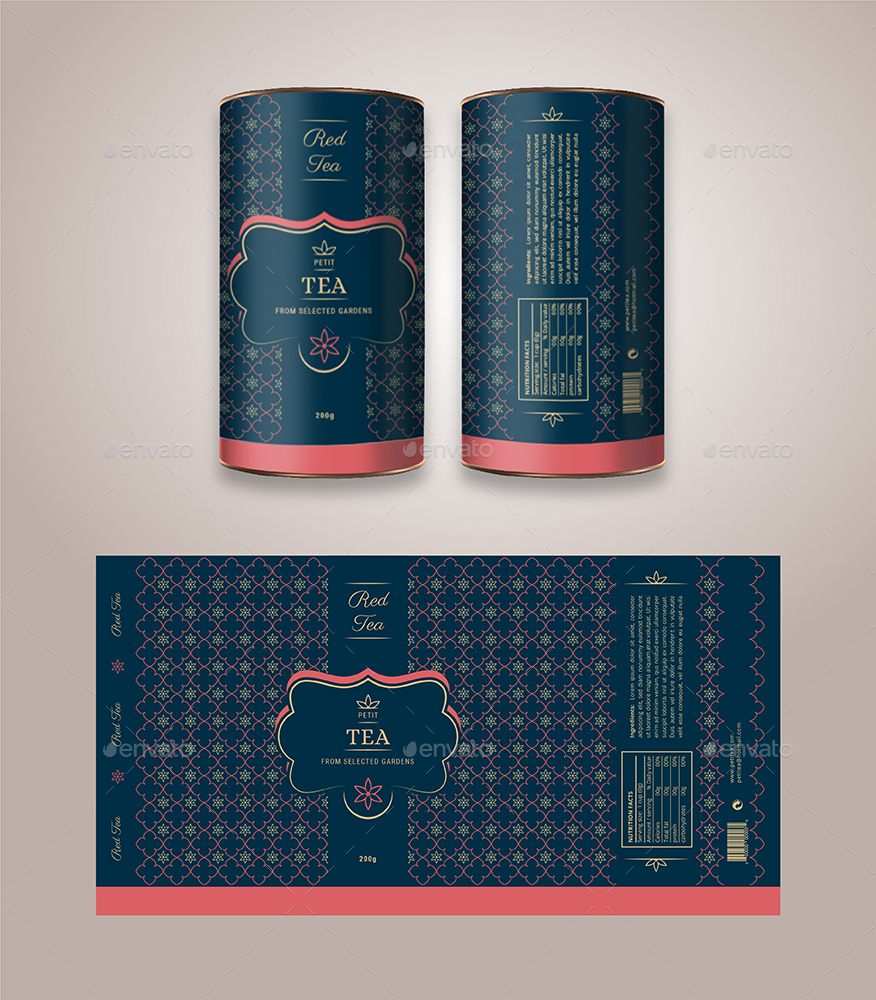 Tea Packaging Label, Print Templates | GraphicRiver