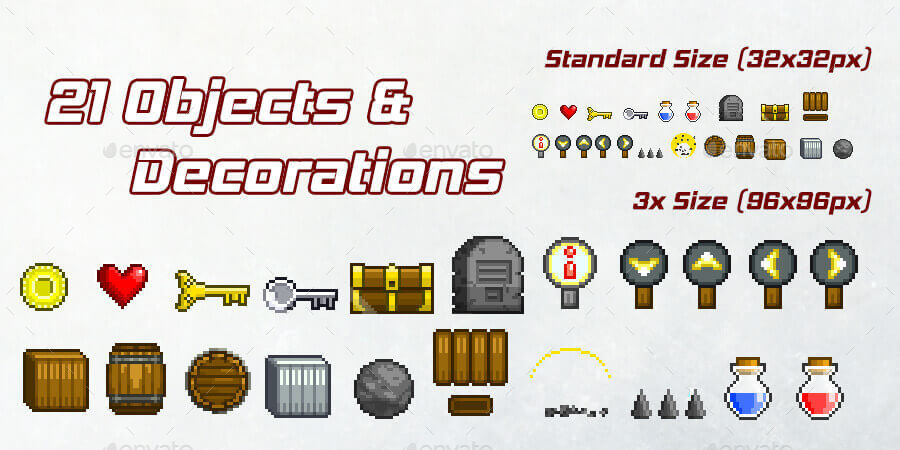 2D Pixel Game Kit 2 of 5 w character sprites & more, Game Assets ...