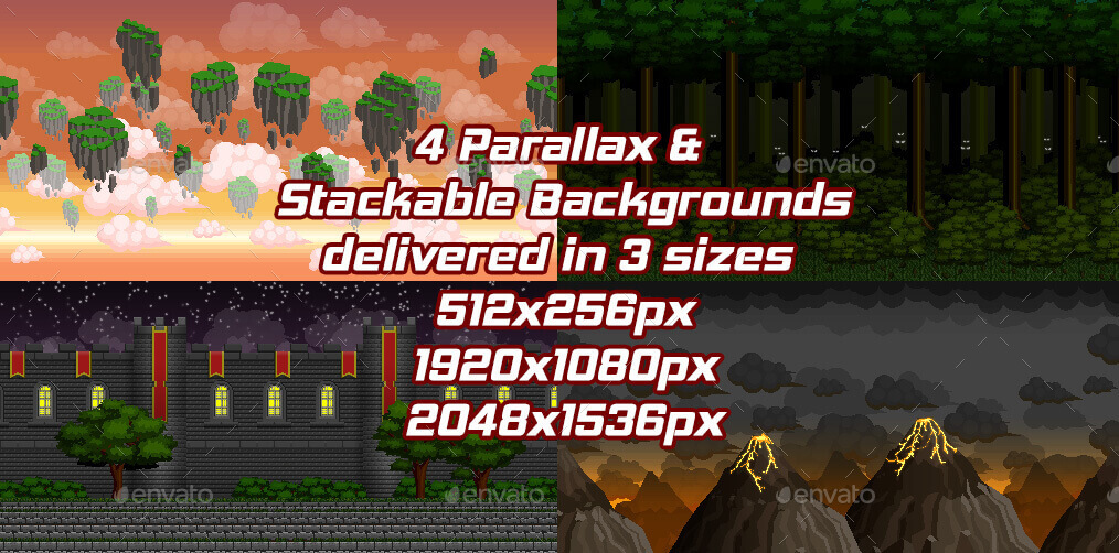 2D Pixel Game Kit 2 of 5 w character sprites & more, Game Assets ...