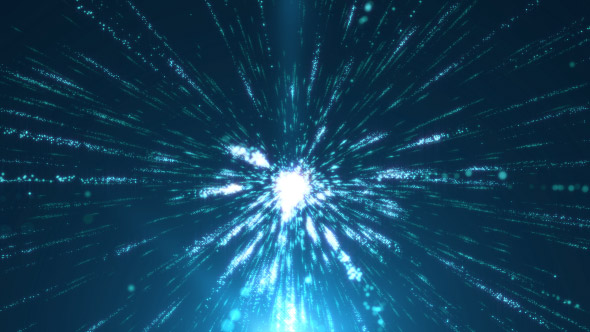Fly Through Particles Blue, Motion Graphics | VideoHive