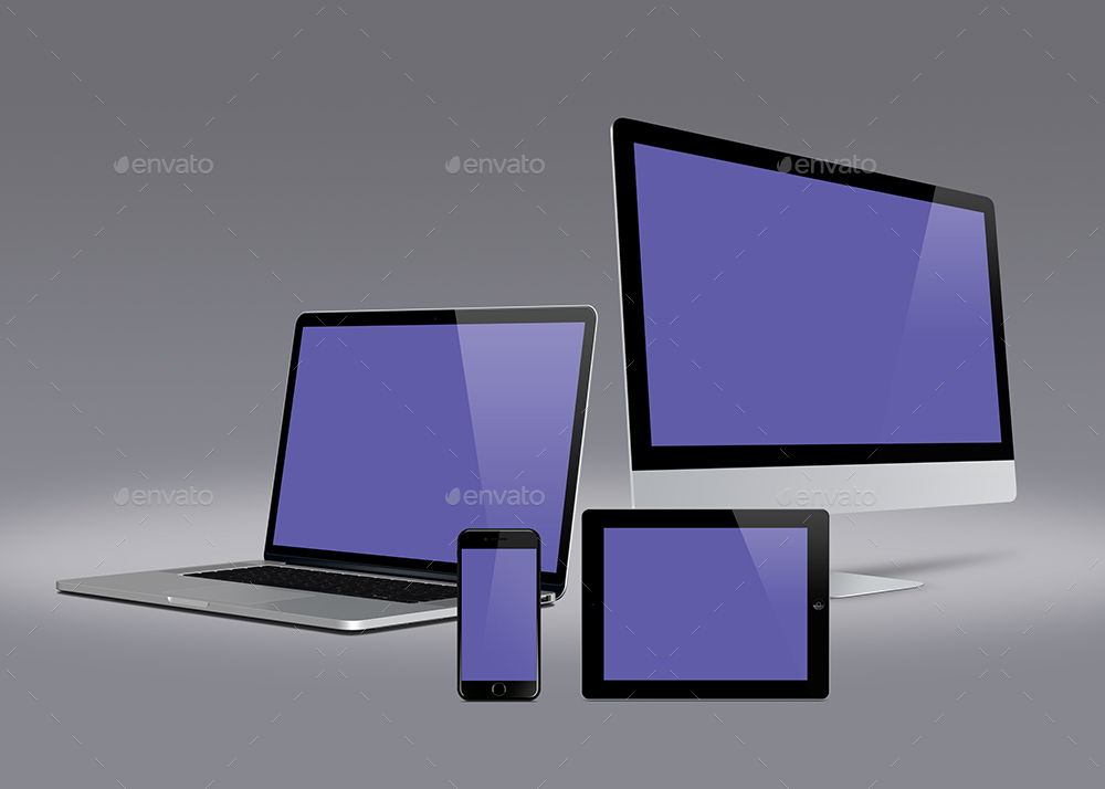 Responsive Screen Mockup, Graphics | GraphicRiver