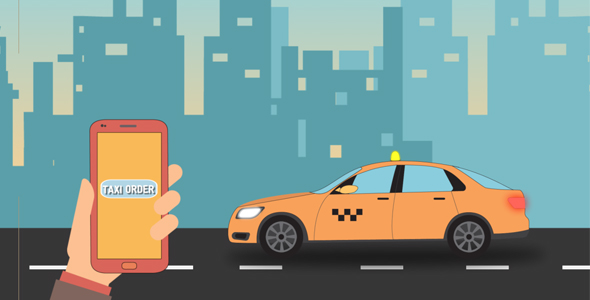 Cartoon Taxi, Motion Graphics | VideoHive