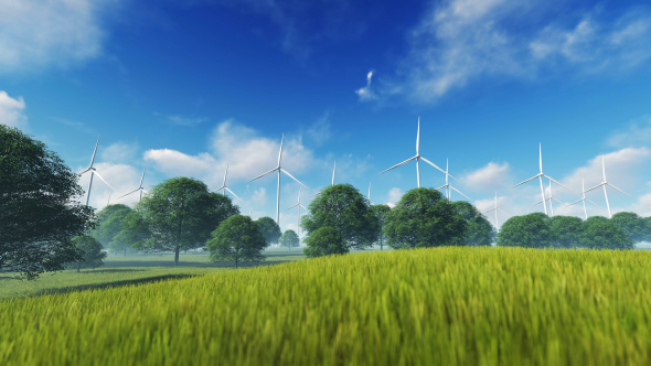 Wind Turbines, Motion Graphics | VideoHive