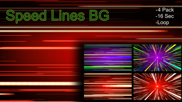 Speed Lines BG, Motion Graphics | VideoHive
