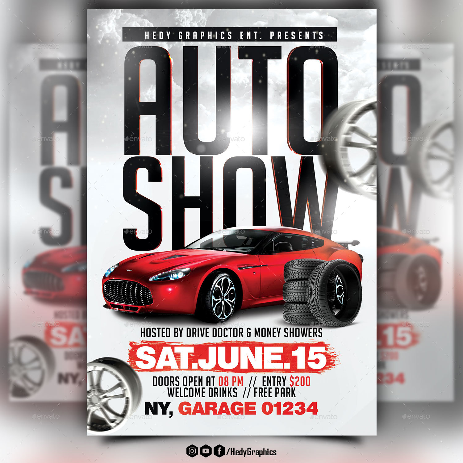 Auto Show Flyer, Print Templates | GraphicRiver