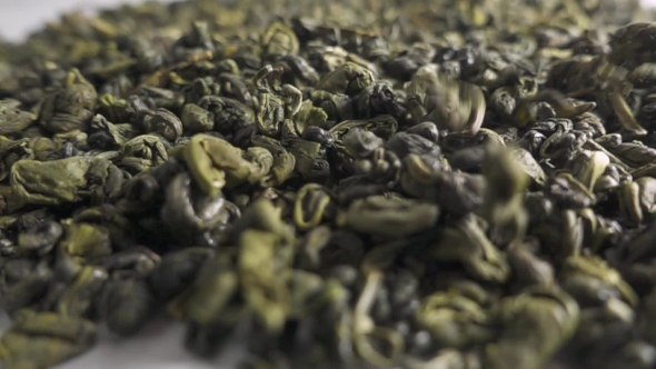 Green Tea Leaves Falling, Stock Footage | VideoHive