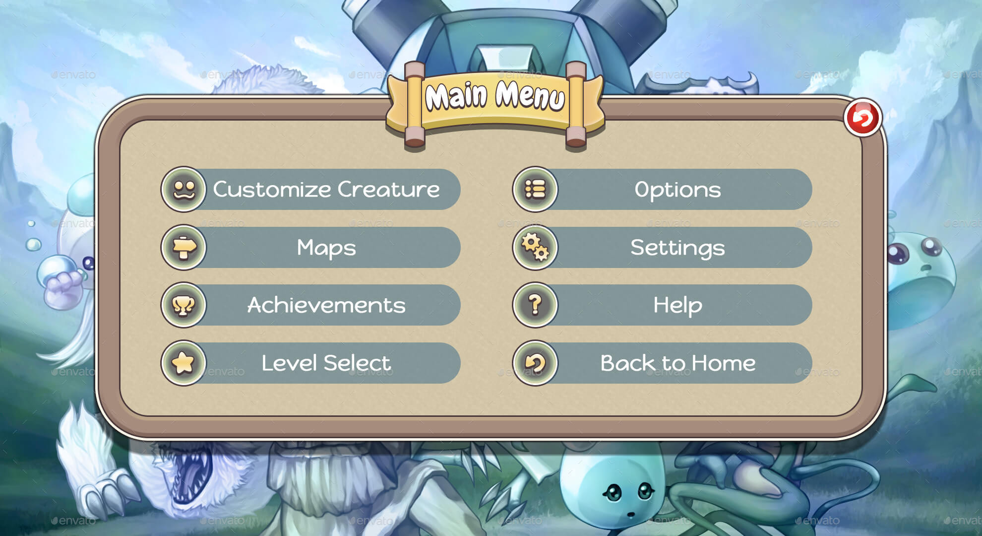 2D Platformer Cartoon Creatures Game Assets Bundle w Sprites, Game Assets