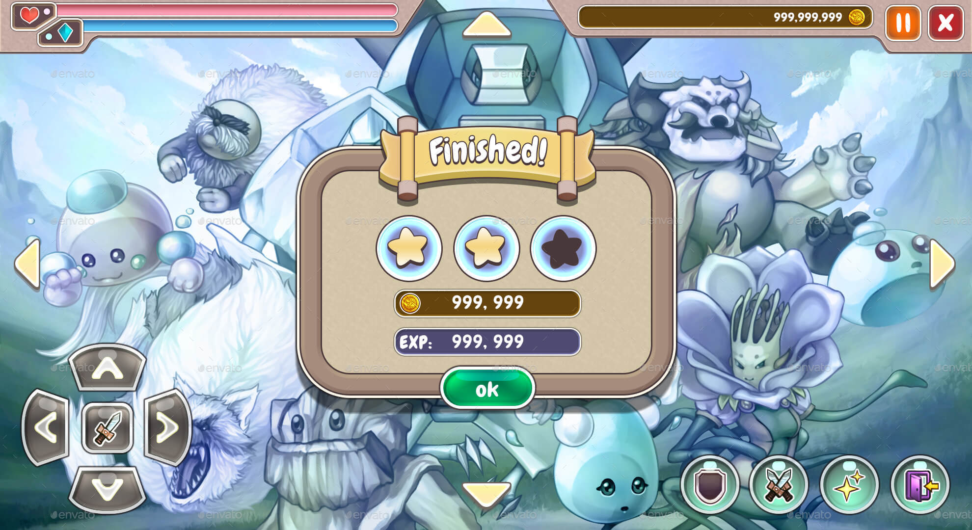 2D Platformer Cartoon Creatures Game Assets Bundle w Sprites, Game Assets