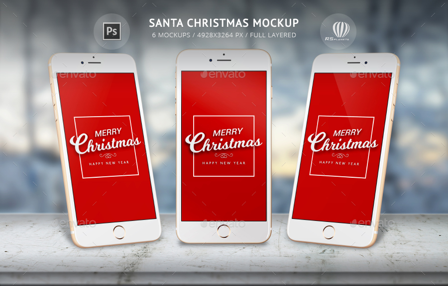 Santa Christmas Mockup, Graphics | GraphicRiver