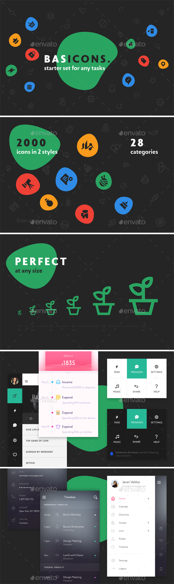 Basicons — 2000 Line and Solid Icons by polshindanil | GraphicRiver