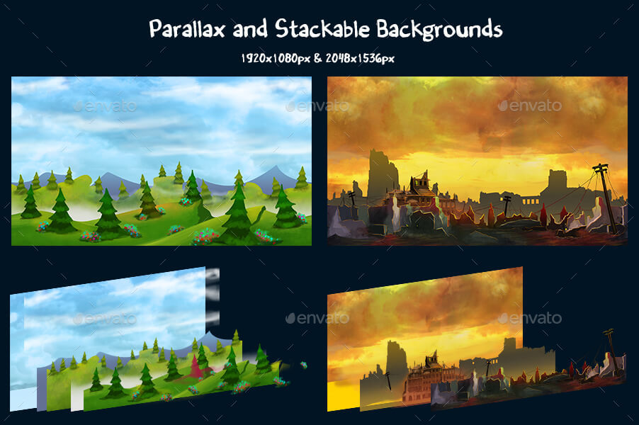 2D Complete War Assets Kit 1 of 2 - Airplanes, Tanks & more, Game Assets