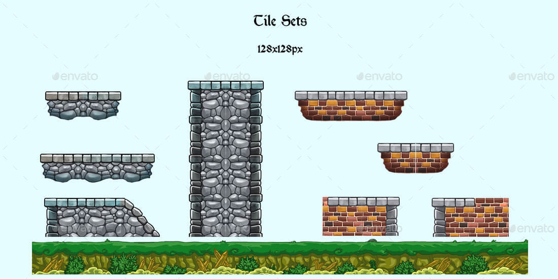 2D Platformer Fantasy Game Kit 2 of 3 - Sprites, Backgrounds & More ...