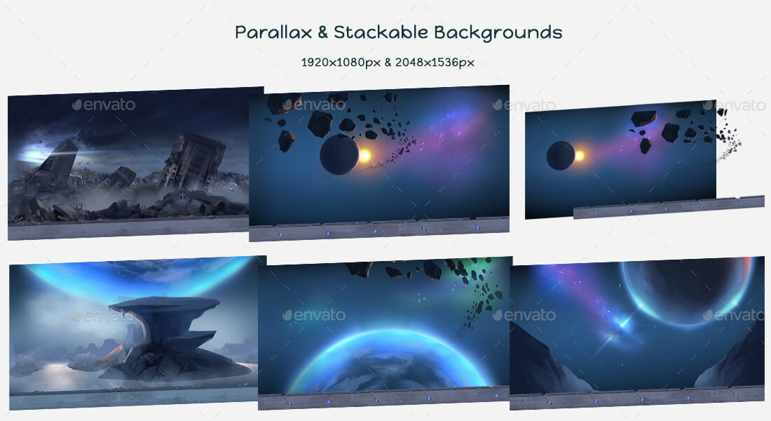 2D Platformer Futuristic Game Kit 2 of 3 - Aliens, Robots & Zombies ...