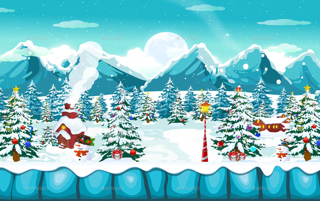 20 Vector Game Backgrounds - Parallax Scrolling, Game Assets | GraphicRiver