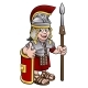 Cartoon Character Roman Soldier, Vectors | GraphicRiver