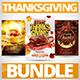 Thanksgiving Party Flyer Bundle, Print Templates | GraphicRiver