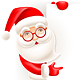 Santa Cartoon Pointing From Behind Signboard, Vectors | GraphicRiver