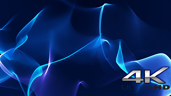 Soft Blue Abstract Relaxing Fire Waves, Motion Graphics | VideoHive