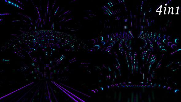 Neon Led Scene - VJ Loop Pack (4in1), Motion Graphics | VideoHive