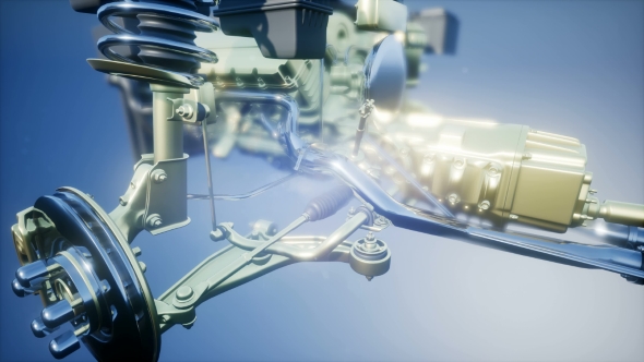 Detailed Car Engine and Other Parts, Motion Graphics | VideoHive