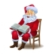 Santa Claus Reading the Book, Vectors | GraphicRiver
