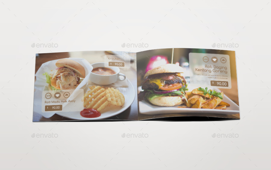 A5 Food Menu Brochure, Print Templates | GraphicRiver