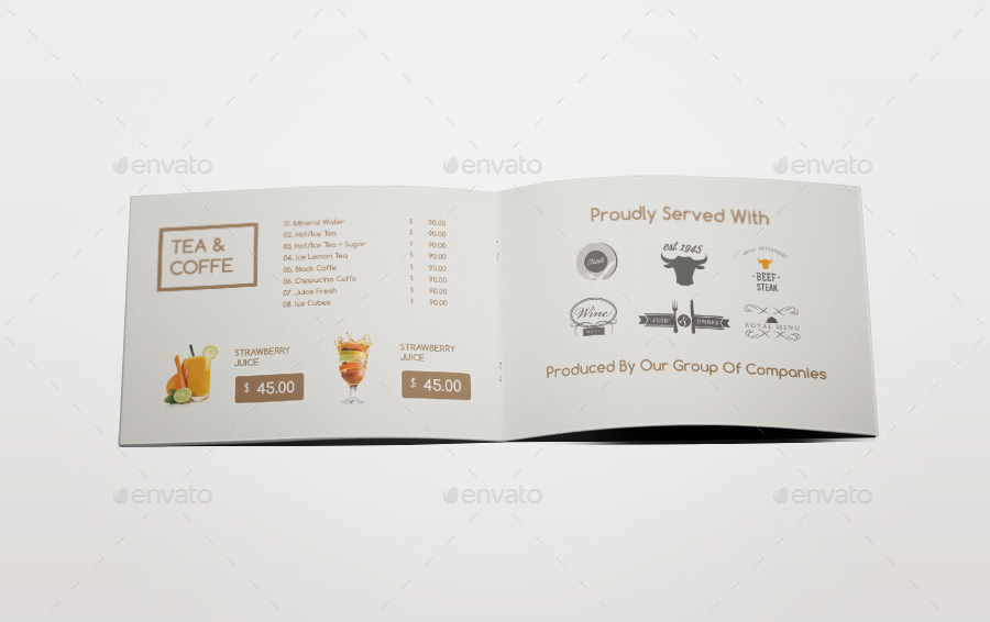 A5 Food Menu Brochure, Print Templates | GraphicRiver