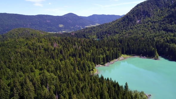 Lake Lago Di Fusine Superiore Italy Alps, Stock Footage | VideoHive